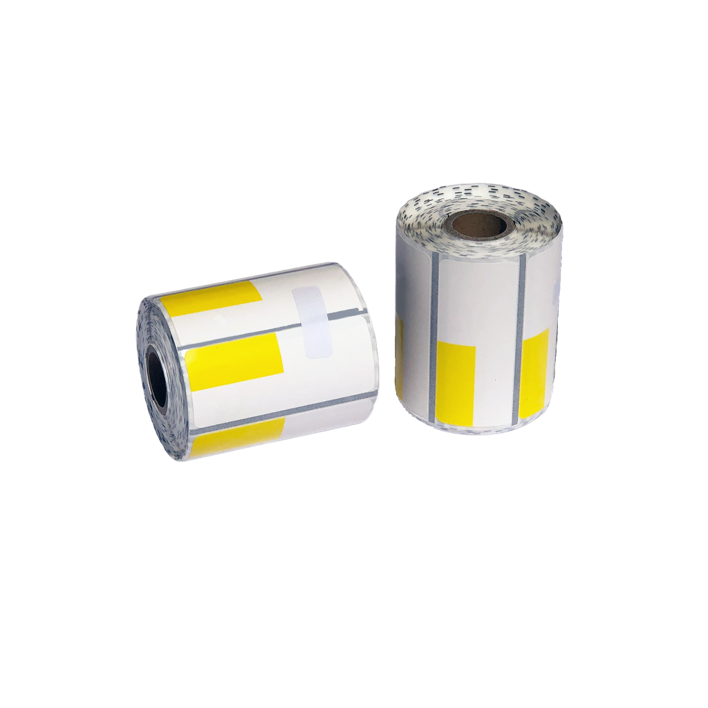 Zebra 2 5-8 x 1 1-8(2.625 x 1.125) inch POLYPRO 4000D Yellow(Left Top ...